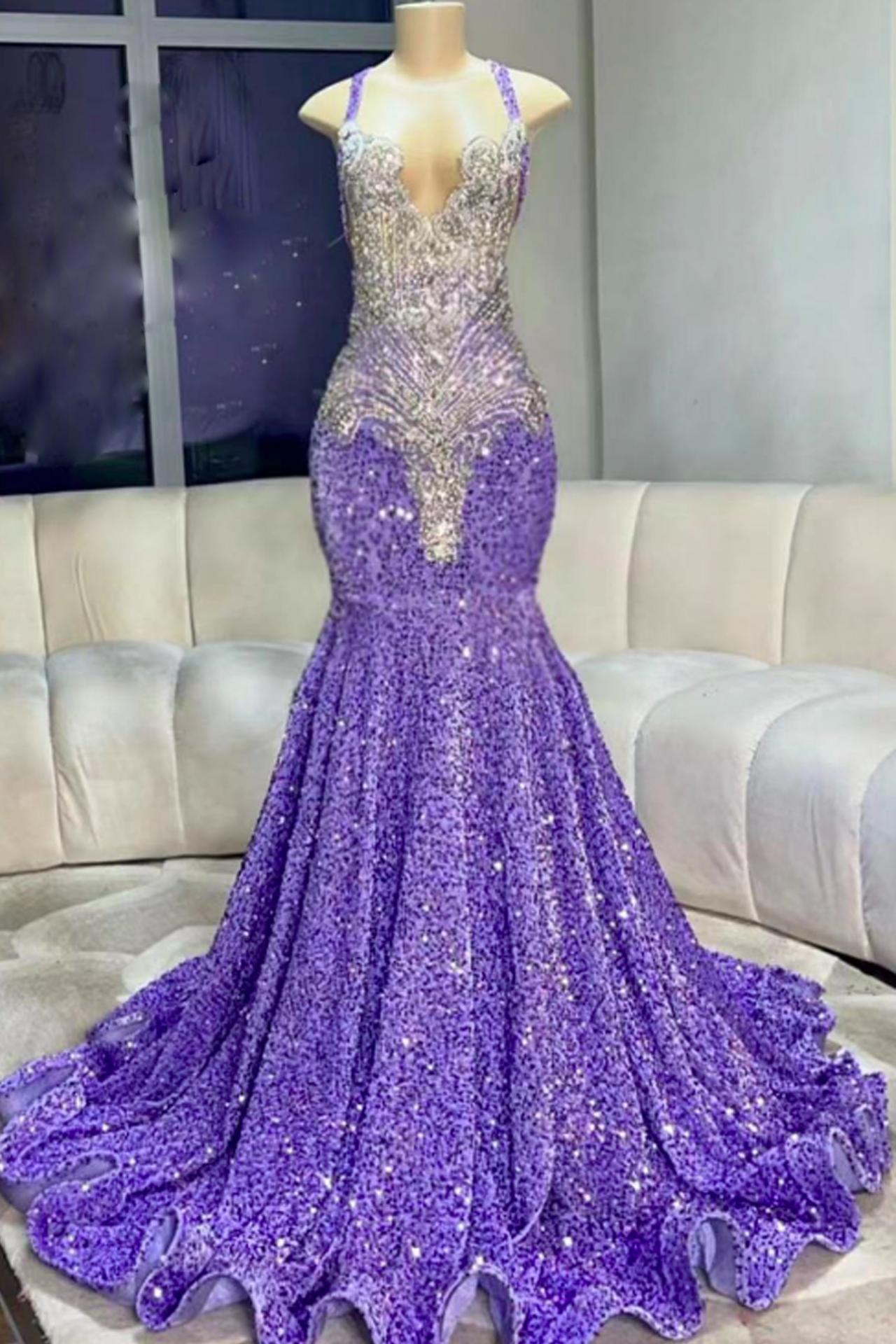 Purple Prom Dresses, Vestidos De Fiesta, Rich Prom Dresses, Robes De ...